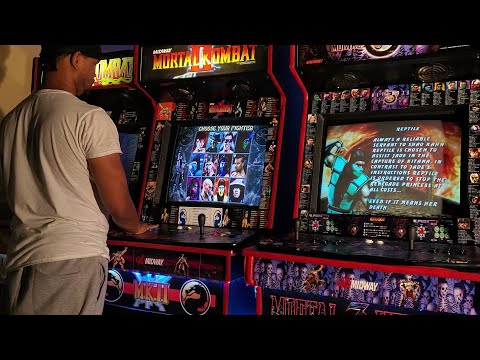 Mortal Kombat 2 Arcade(1993)-  Smoke: Hidden Secret Character Playthrough(MK2)