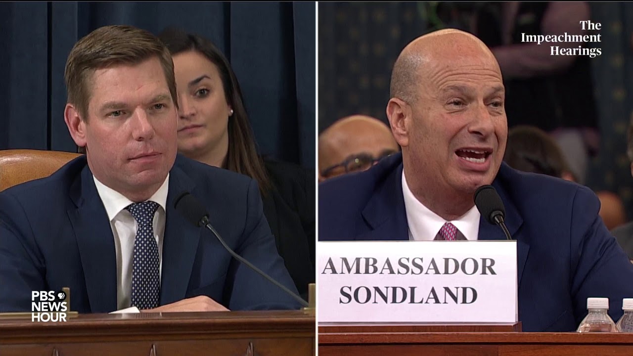 WATCH: Sondland: It’s wrong for president to seek foreign help in ...