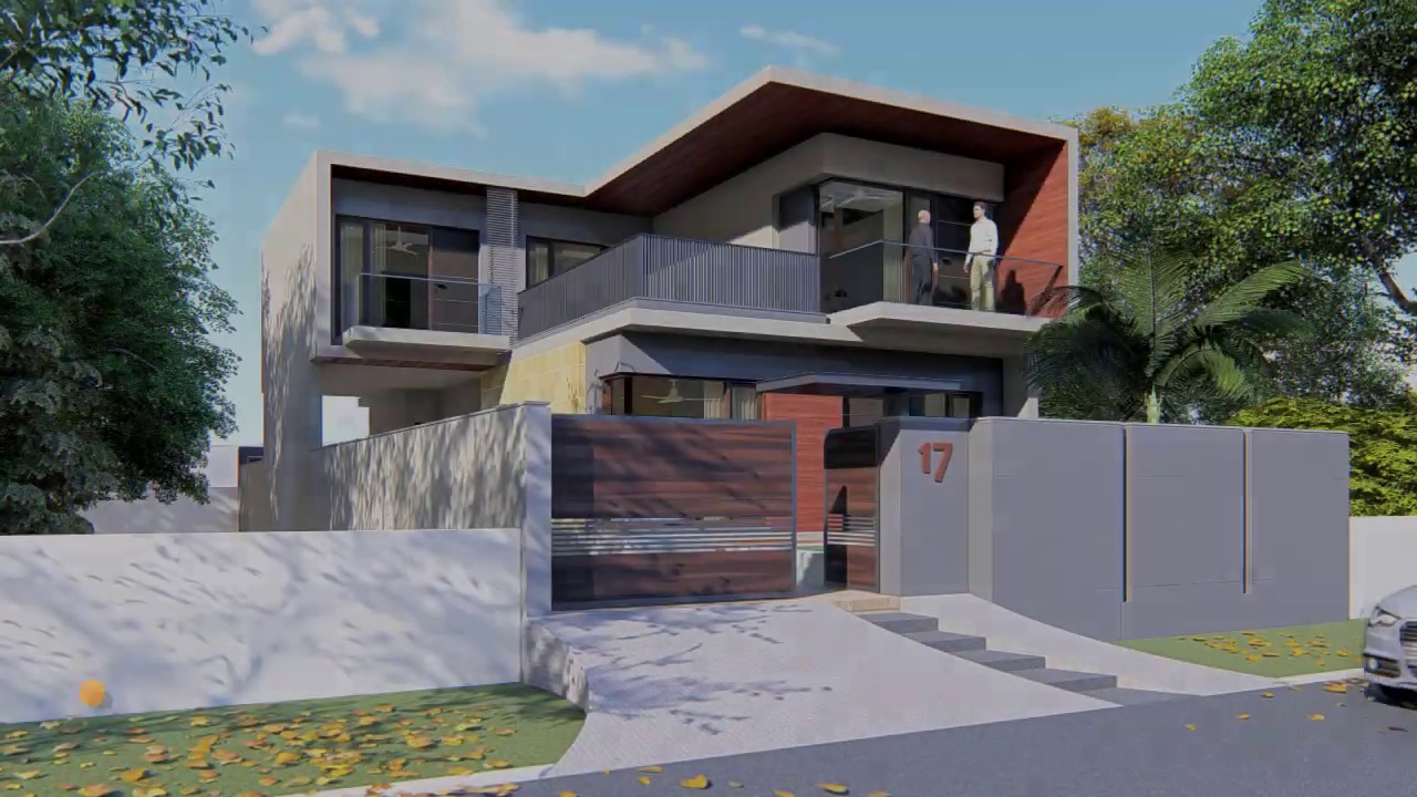 modern house lumion 3d render walkthrough | architutors - YouTube