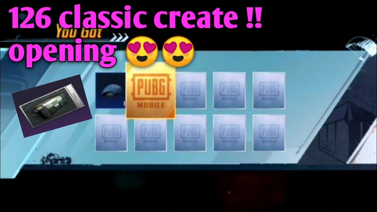 126 classic create Opening 😍😍.#pubg mobile# - YouTube