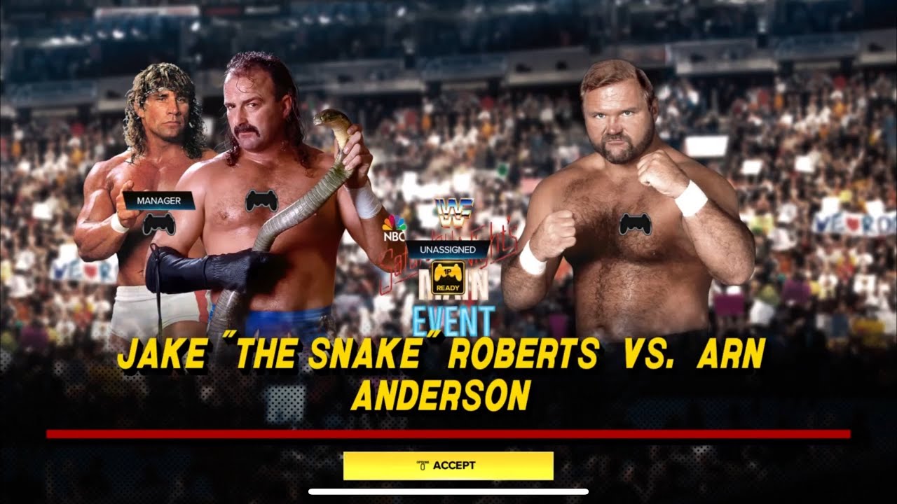 Jake The Snake Vs Arn Anderson wwe 2k23 - YouTube