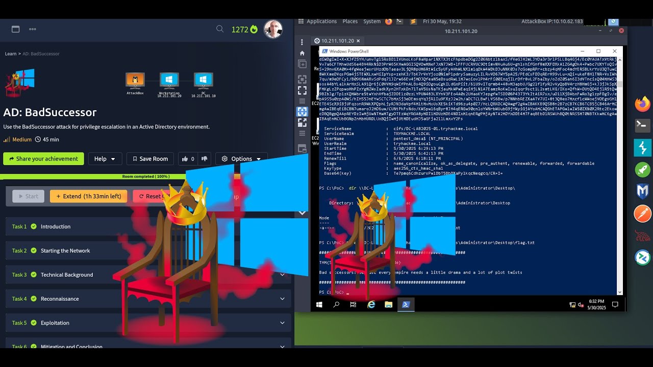 BadSuccessor: Privilege Escalation in Active Directory | TryHackMe AD: BadSuccessor - YouTube