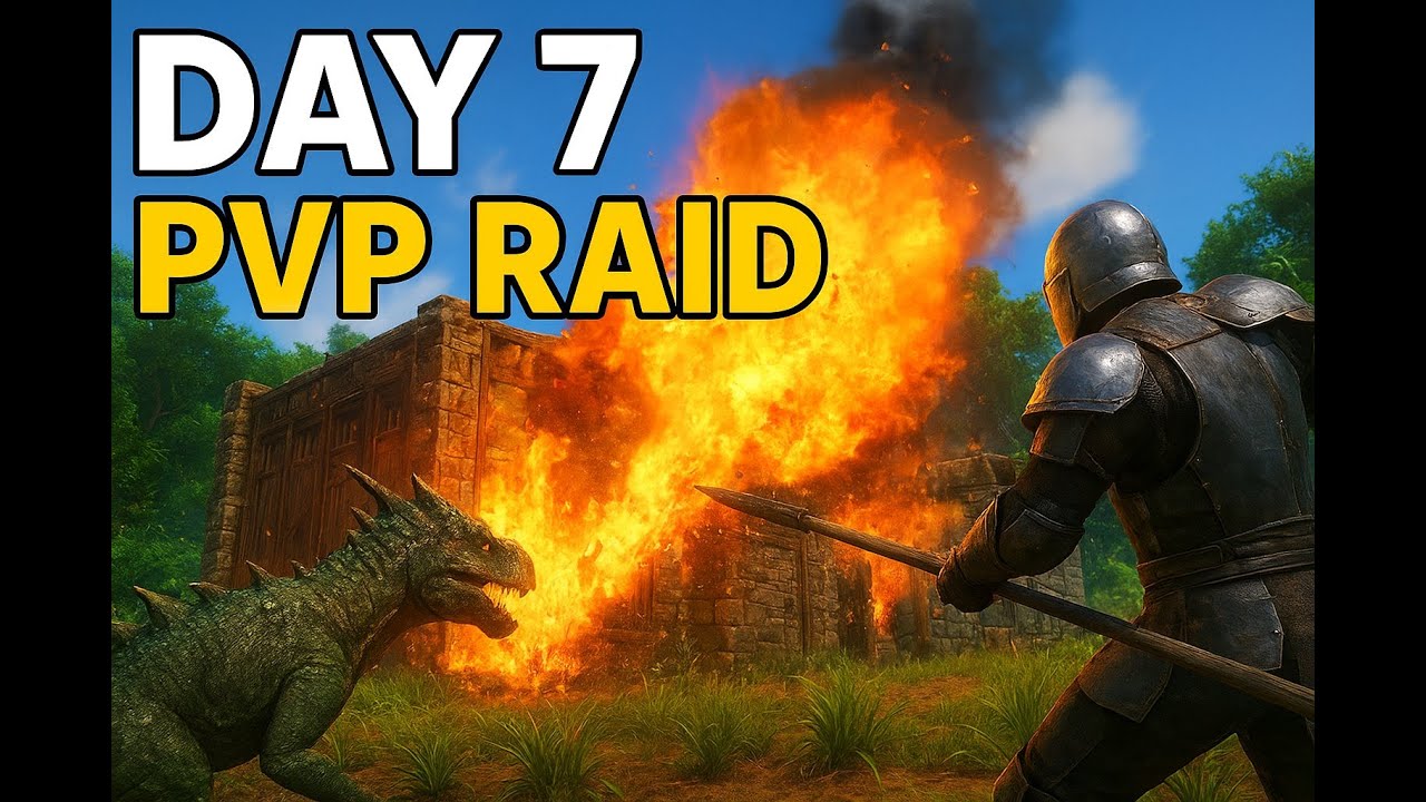 Epic Base Raid & Enemy Battle! ⚔️ | ARK Survival Evolved Day 7 - YouTube