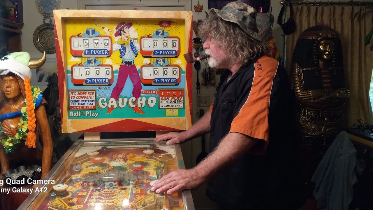 GOTTLIEBS "GAUCHO" PINBALL MACHINE OCTOBER 24, 2023. - YouTube