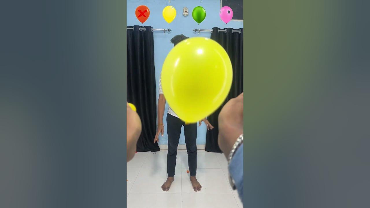 Caught Balloon With Materials #shorts #asmr - YouTube