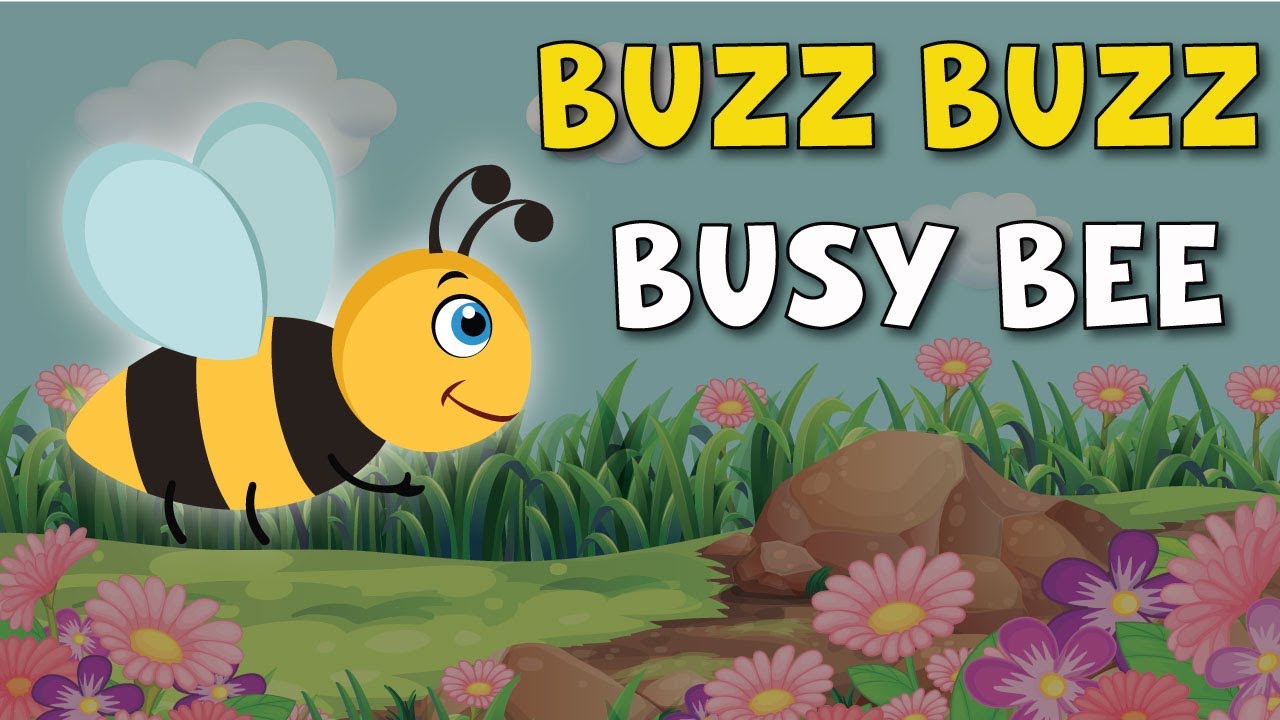 Buzz Buzz Busy Bee 🐝 | Fun Nursery Rhymes for Kids | Learn, Sing ...