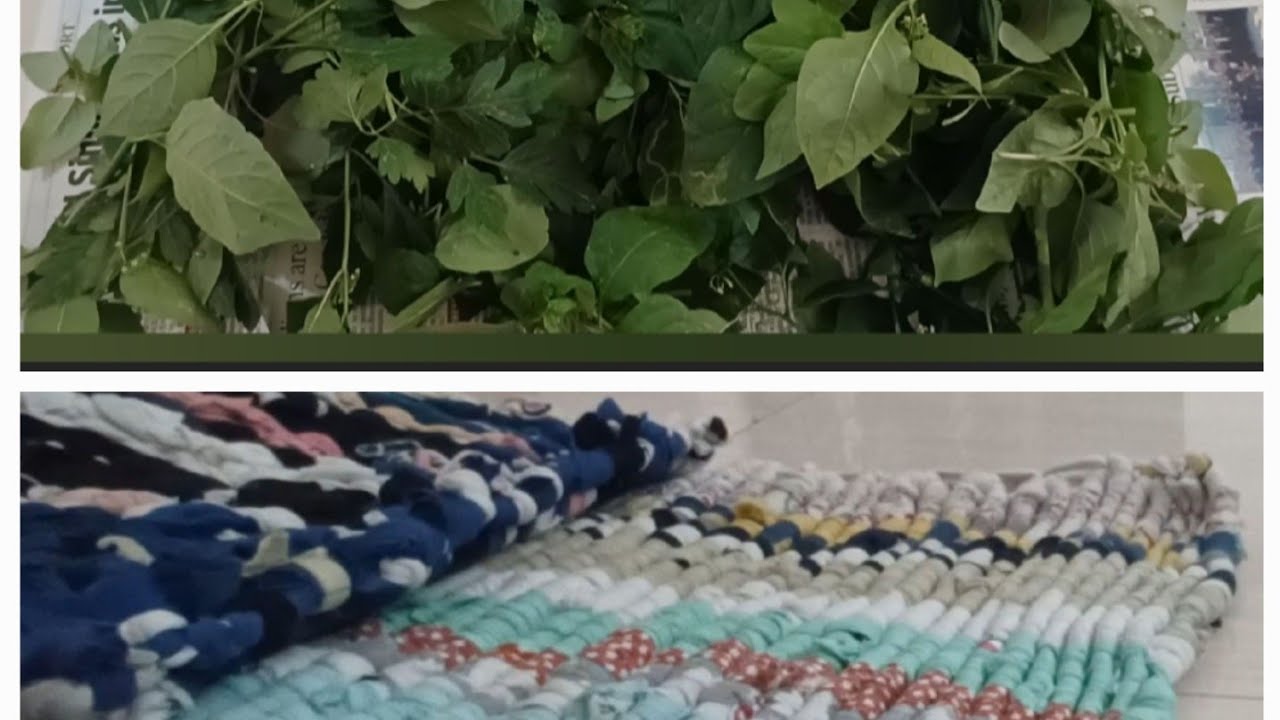 Super easy way to convert scrap fabric into floor mat| Kitchen garden ...