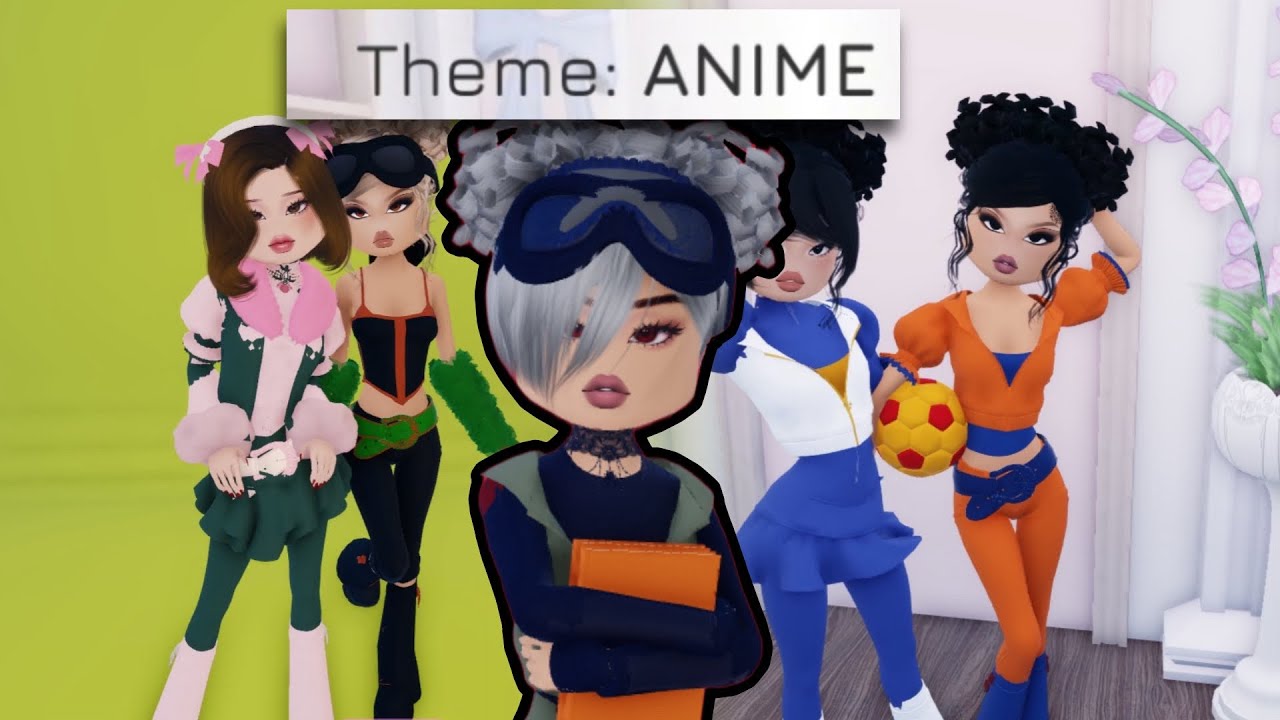 Dressing up as ANIME characters on dress to impress - YouTube