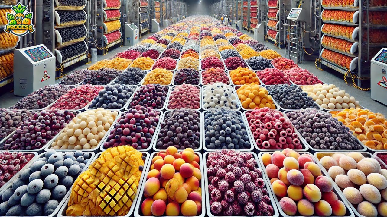 Frozen Fruits Mega Factory: Processing Millions Of Frozen Fruits With ...