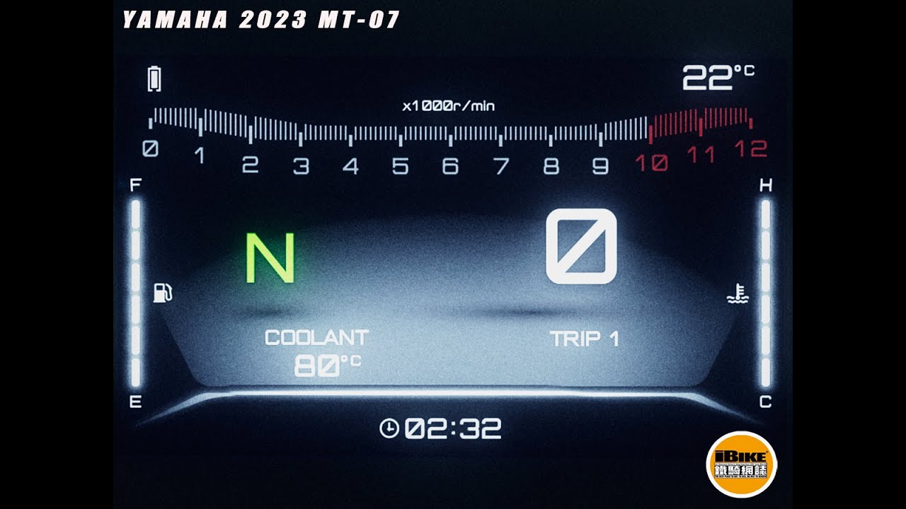 2023 Yamaha MT-07升級用雙主題五吋TFT彩屏 - YouTube