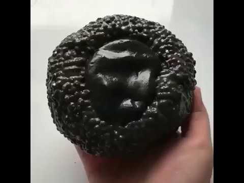 Black Slime - Most Satisfying Slime ASMR Video || PandaSlime #1 - YouTube