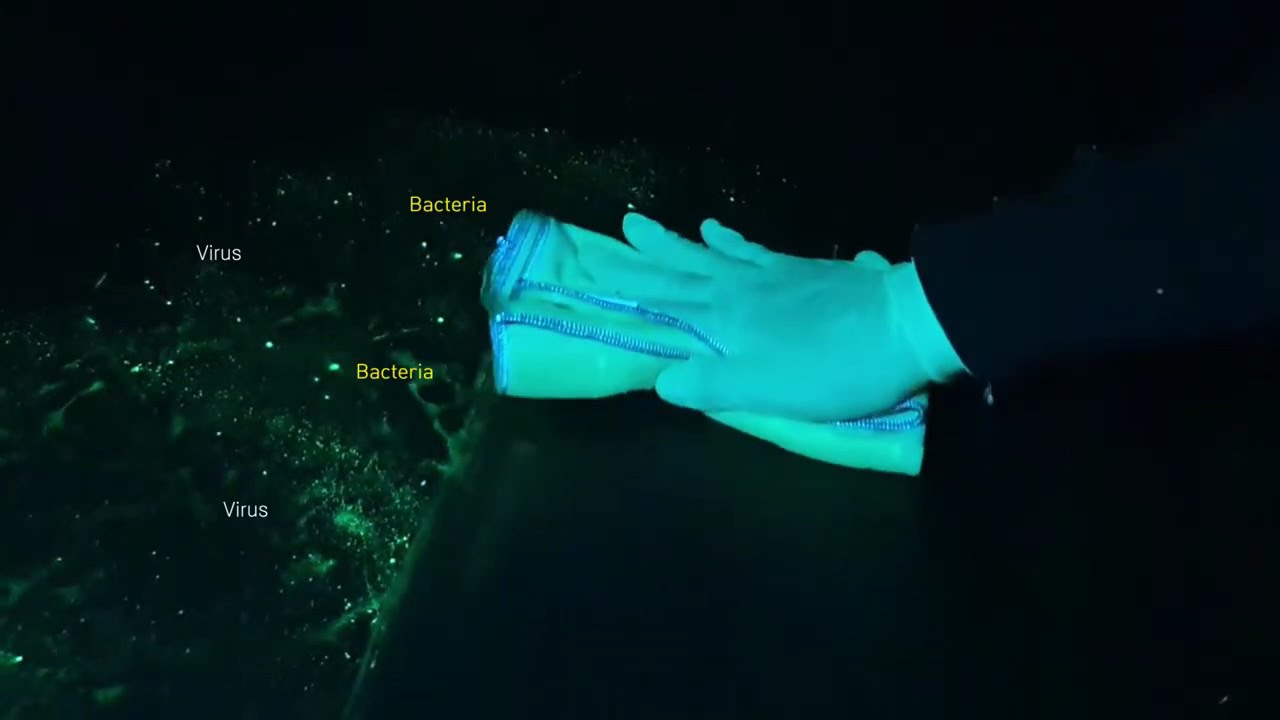 DAEGO Antibacterial microfiber cloth for hygiene - YouTube