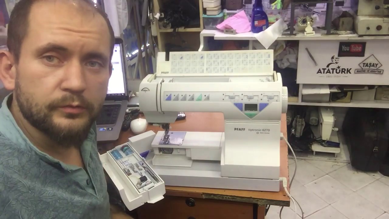 Pfaff tiptronic 6270 dikiş nakış piko makinesi - YouTube