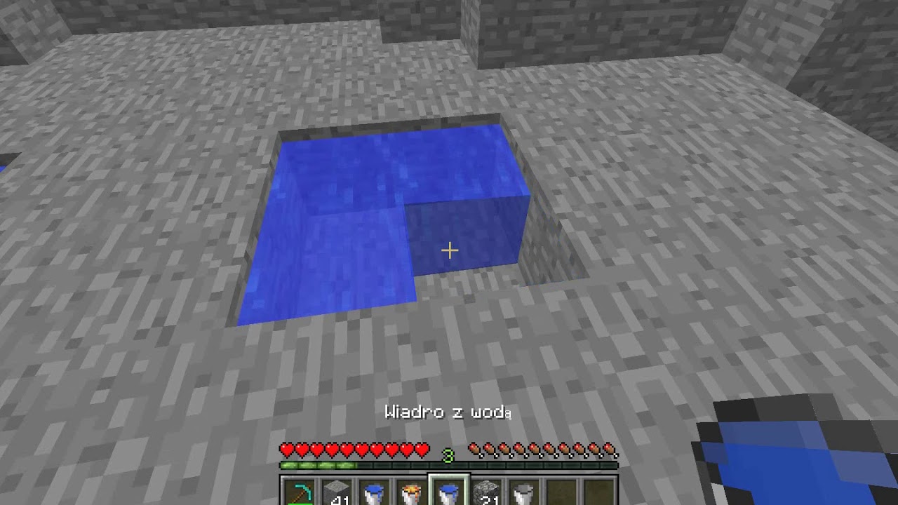 Jak zrobic nieskończone żródło kamienia i wody w Minecraft - YouTube