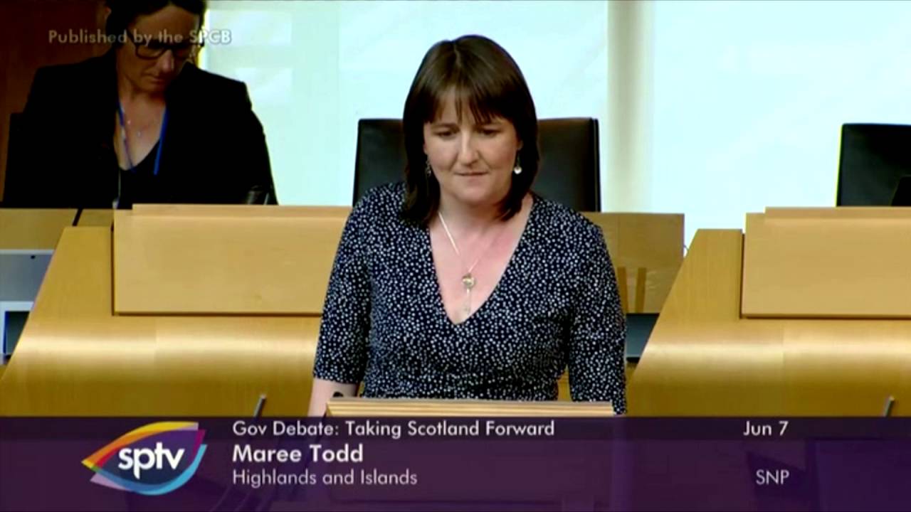Maree Todd MSP - Debut Speech - YouTube