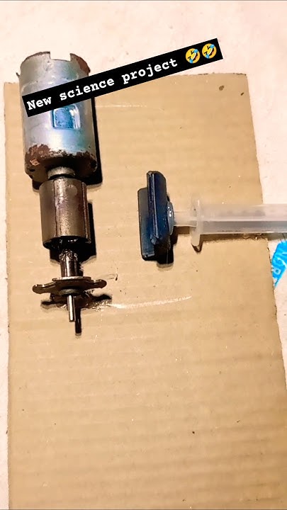 DC motor experiment for beginners, Simple DC motor project tutorial ...