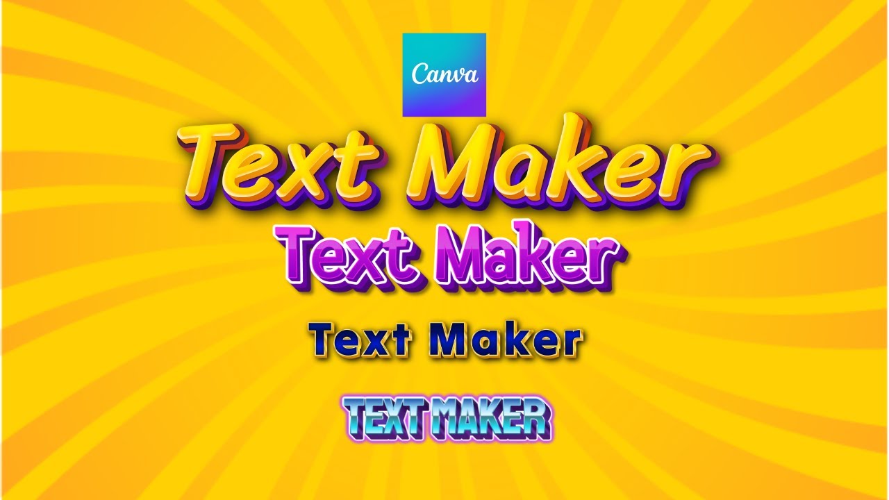 Text maker - YouTube