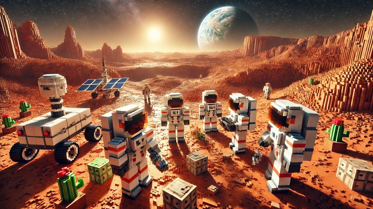 Minecraft Astronaut Exploration - YouTube