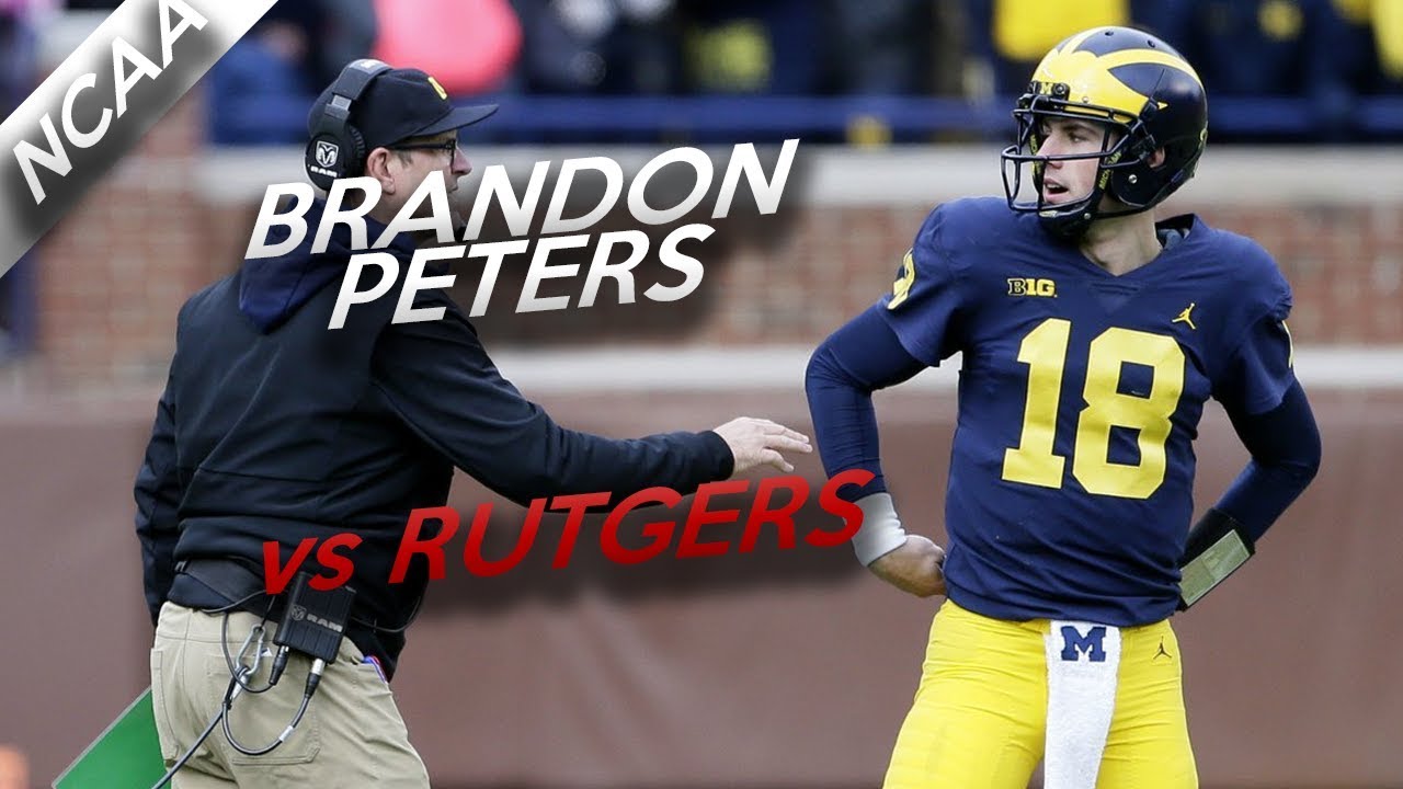 Brandon Peters Highlights vs Rutgers // 10/14 124 Yards, 1 TD // 10.28. ...