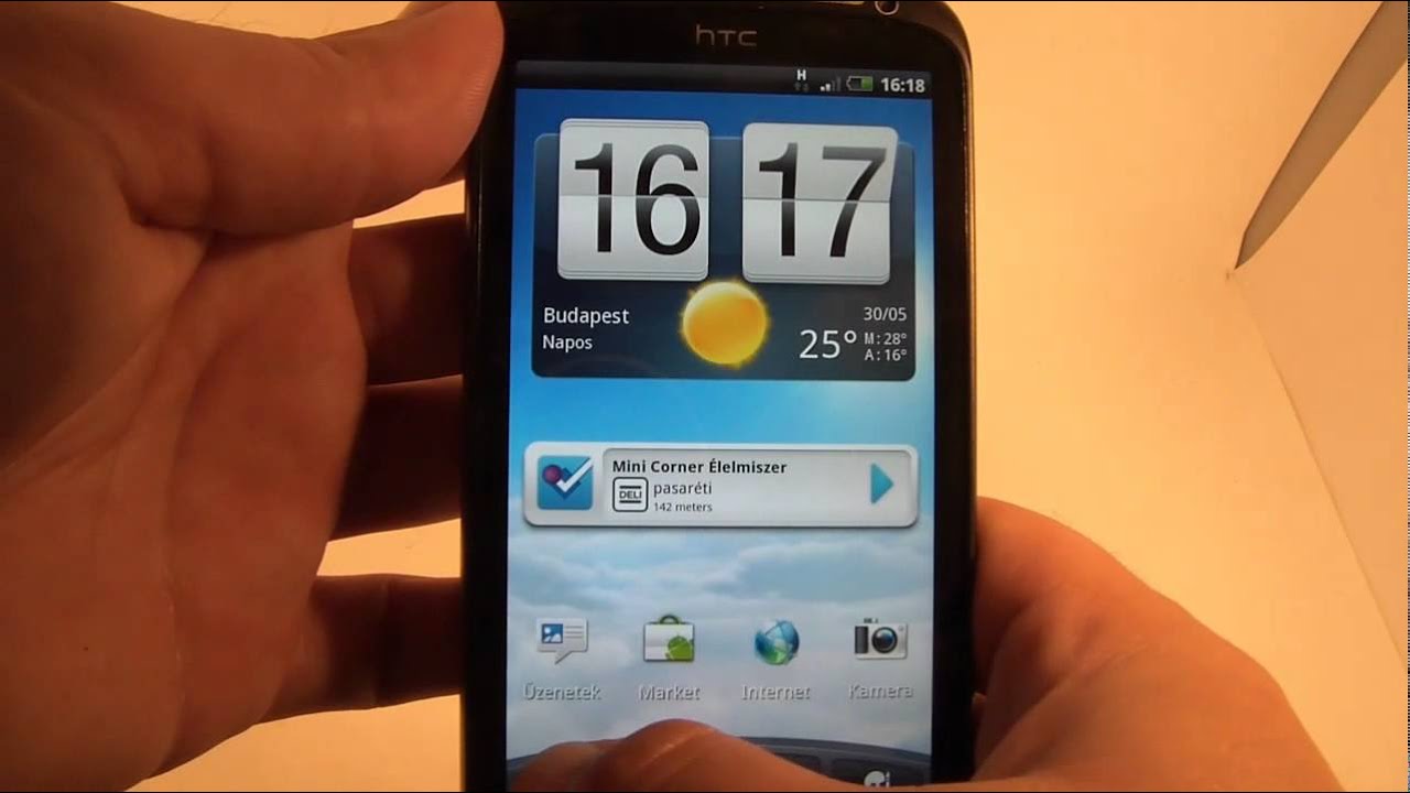 HTC Sensiation menu overview - YouTube