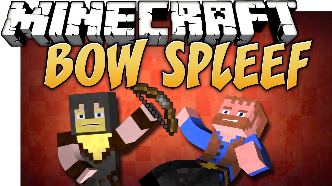 Minecraft: BOW SPLEEF | w/ Dumb and Dumber - YouTube