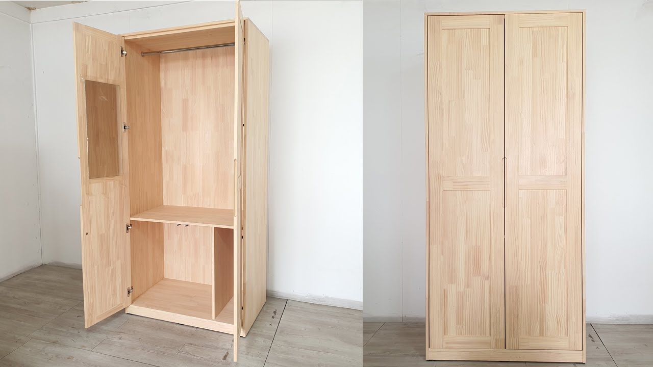 How to build a Closet- pine 17t 원목옷장만들기 - YouTube