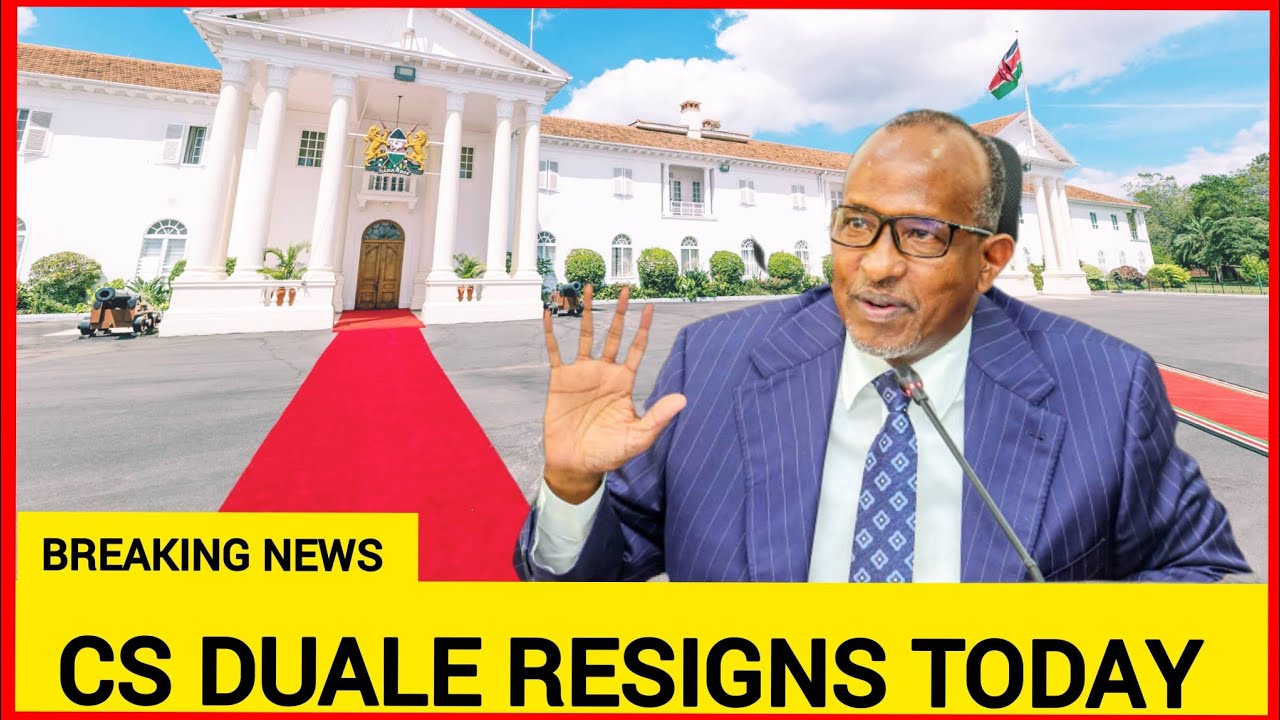Breaking News! CS Aden Duale resigns today over the SHA millions ...