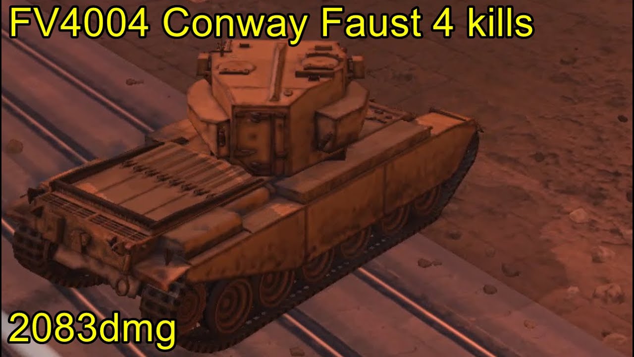 FV4004 Conway Faust 4 kills 2083dmg ╬ WoT Blitz Replays. - YouTube
