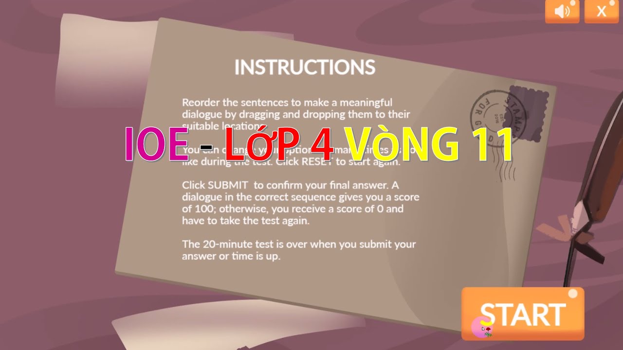 Tự luyện IOE lớp 4 vòng 11 | NH: 2022-2023 | CÔ LOAN ENGLISH #ioe - YouTube