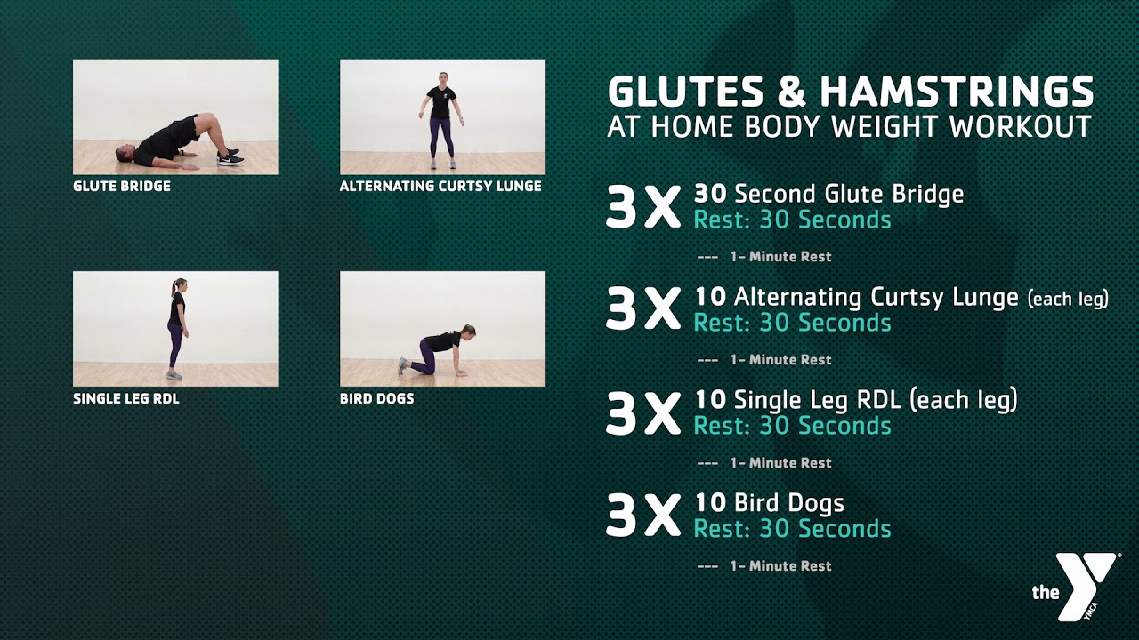 At-Home Workouts: Glutes & Hamstrings - YouTube