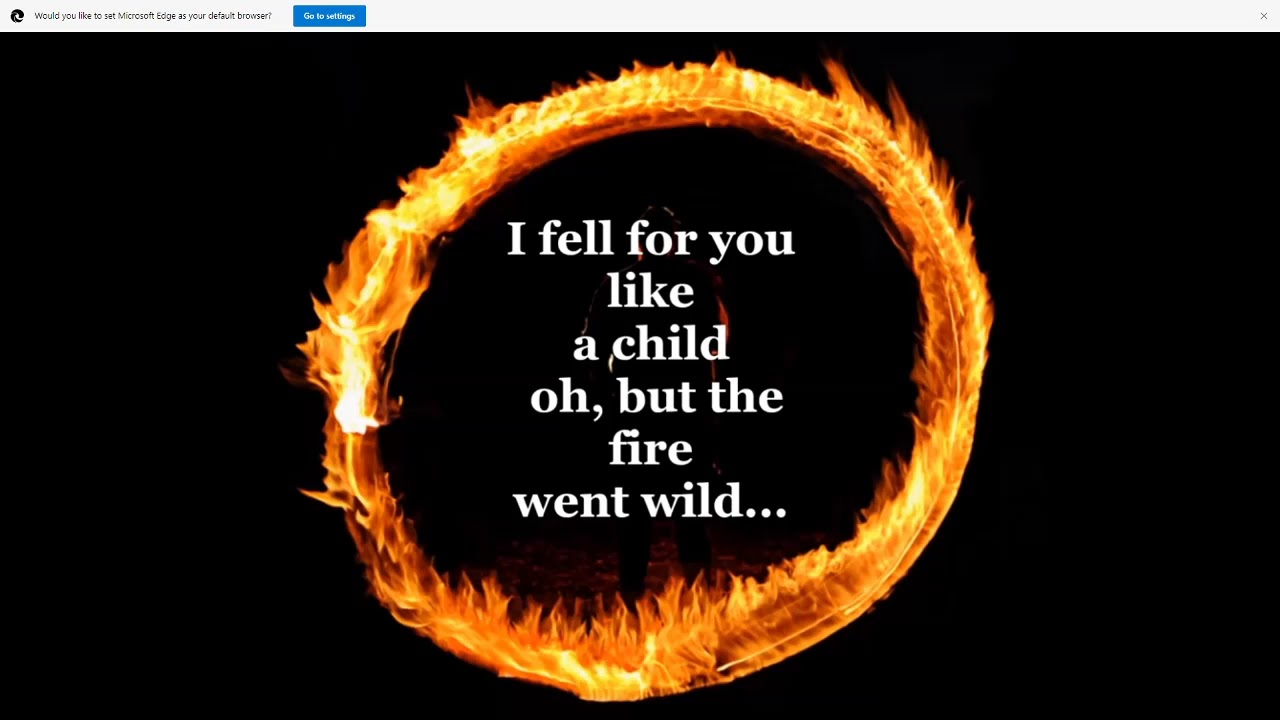 Blueknight singing with the ring of fire - YouTube