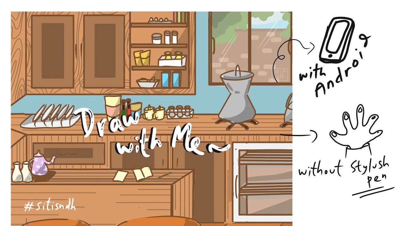 Draw With Me | How I Draw Kitchen Set | Cute 🐣 - YouTube