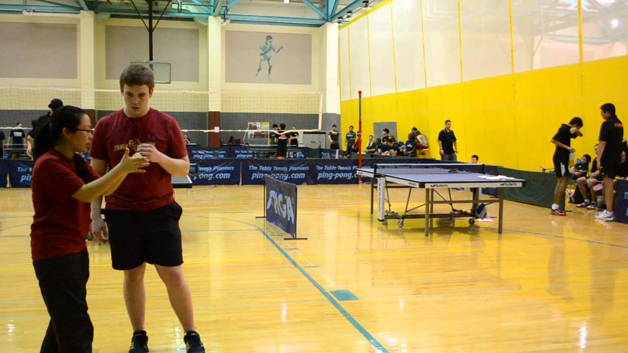 FSU table tennis co-ed single vs UF part 1 - YouTube