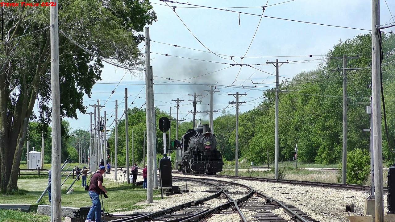 4K/HDR Il railway museum steam locomotive frisco 1630 train Union Il ...