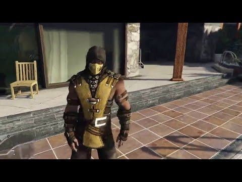 gta 5  modded outfits glitch classic scorpion Mortal Kombat