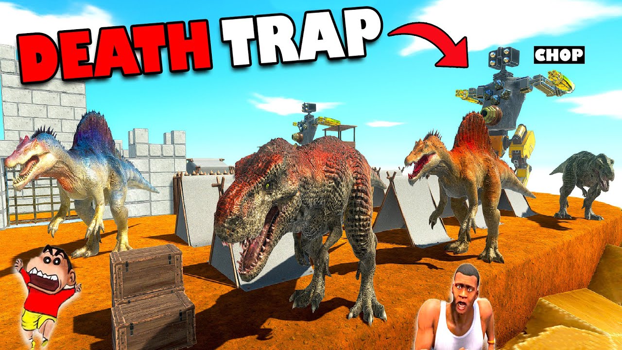 CHOP DEATH TRAP vs SHINCHAN TEAM & HAMID TEAM in Animal Revolt Battle ...