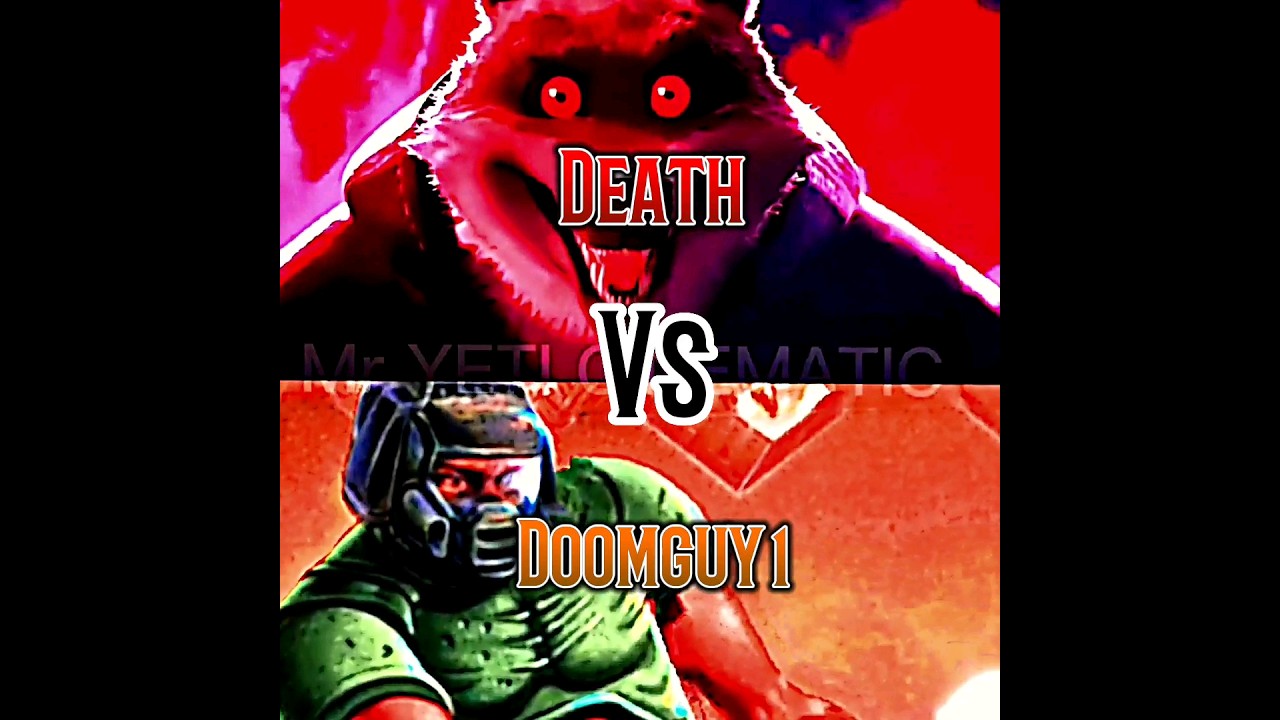 Death vs Doomguy 1 #doomslayer#doomguy#death#pussinboots2 - YouTube