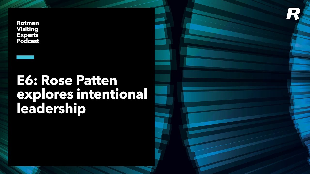 Rose Patten Explores Intentional Leadership - YouTube