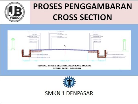 MENGGAMBAR CROSS SECTION - YouTube
