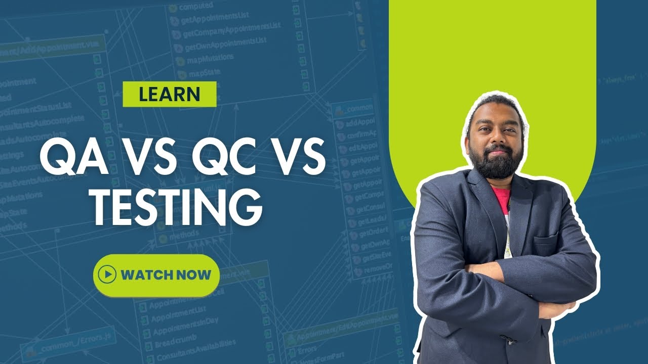 What's the DIFFERENCE Between QA and QC and TESTING? | Itvedant - YouTube