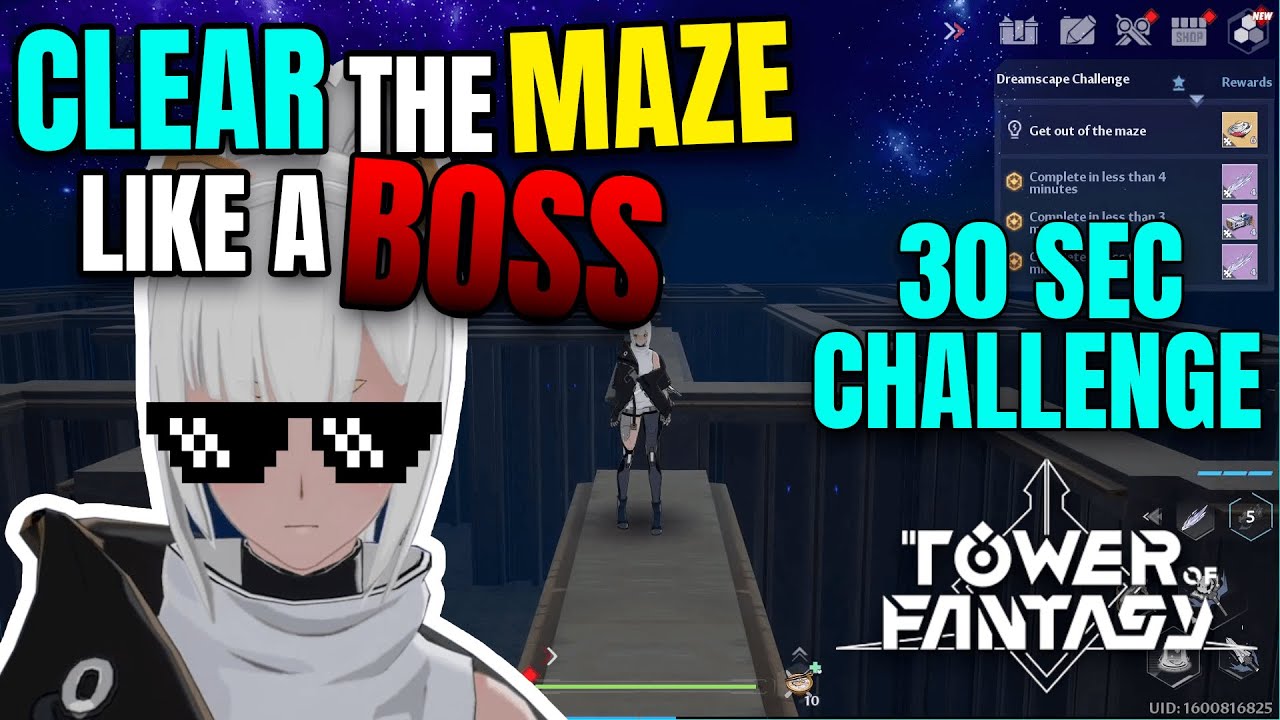 Dreamscape MAZE Challenge FULL REWARDS 【Tower of Fantasy】 Claire's ...
