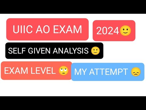 UIIC AO EXAM 2024 SELF GIVEN ANALYSIS 🙂| MY ATTEMPTS 😞 | 13 FEBRUARY SECOND SHIFT 😌| EXAM LEVEL ...