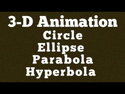 3D Animation Circle Ellipse Parabola Hyperbola - YouTube