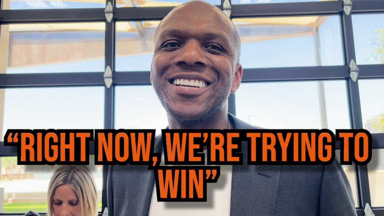 James Jones addresses the media after introducing new Suns rookies ...