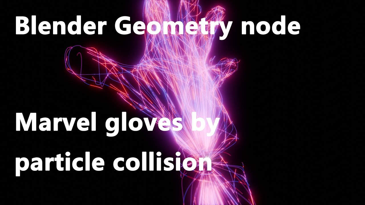 Blender 4.1 geometry node particle trail move around the geometry (energy hand effect) - YouTube