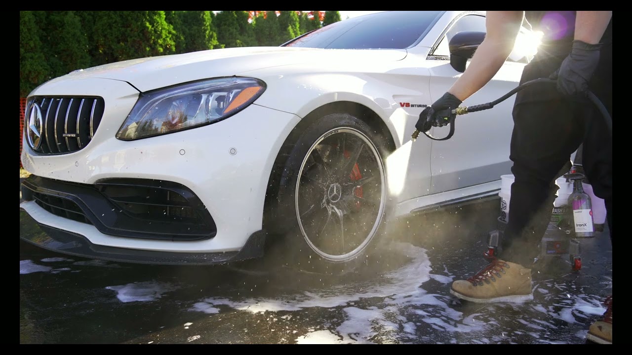Mercedes AMG C63s Deep Clean - Exterior & Interior Detail - ASMR - YouTube