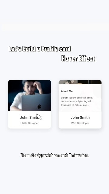 How to Build a Modern Profile Card Hover Effect | HTML & CSS Tutorial ...
