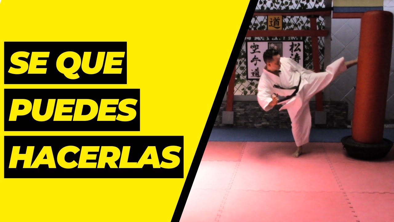 Patadas con GIRO KARATE Shotokan - YouTube