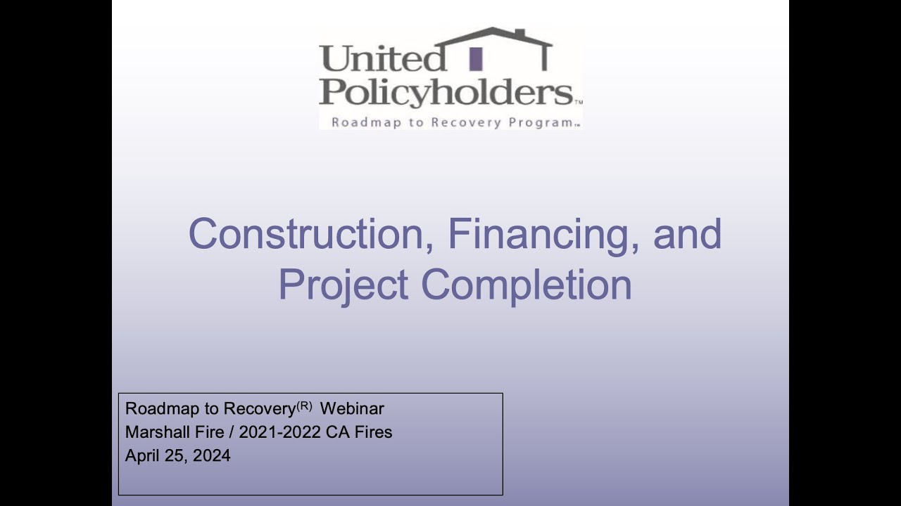 2024-04-25 Construction, Financing, and Project Completion - YouTube