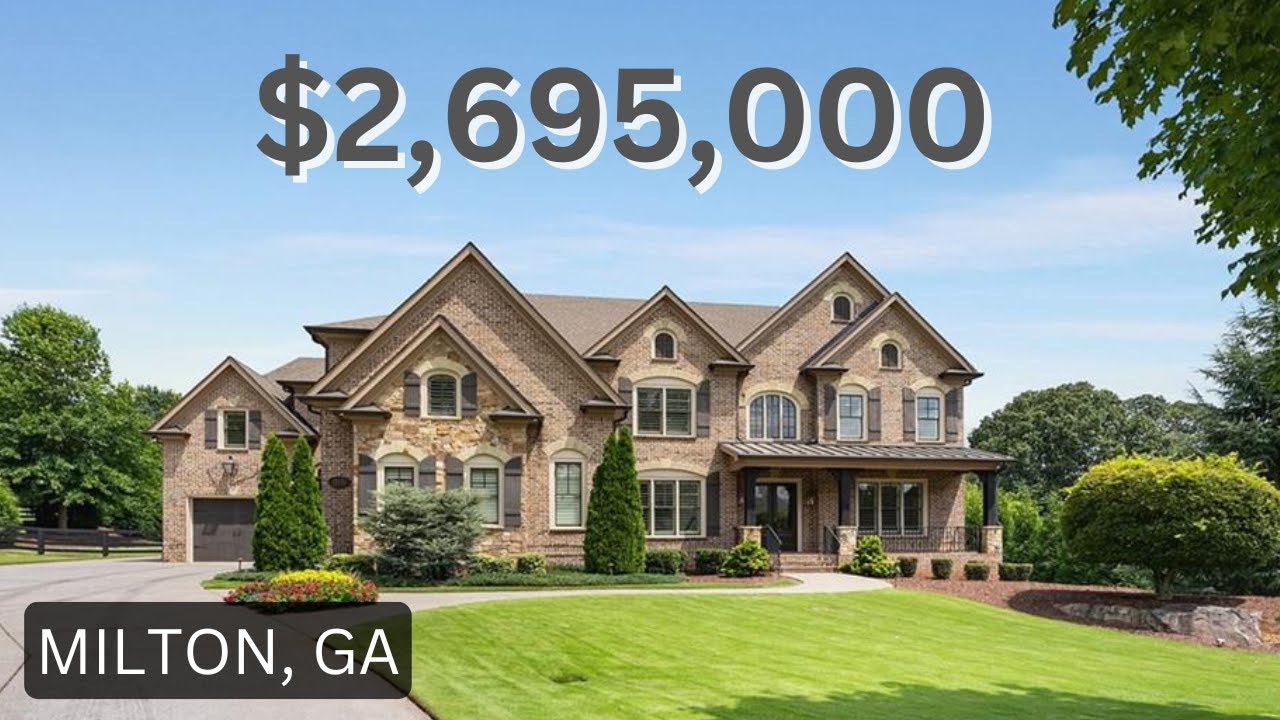 $2.695M Must See north Atlanta Mansion in Milton, GA I Atlanta Luxury ...